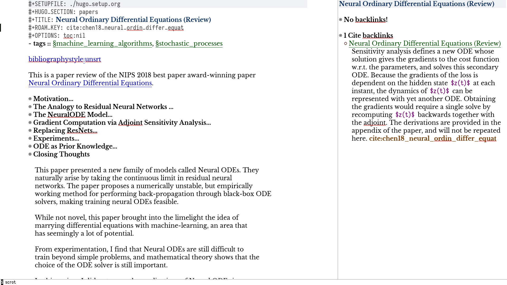 Org-roam User Manual